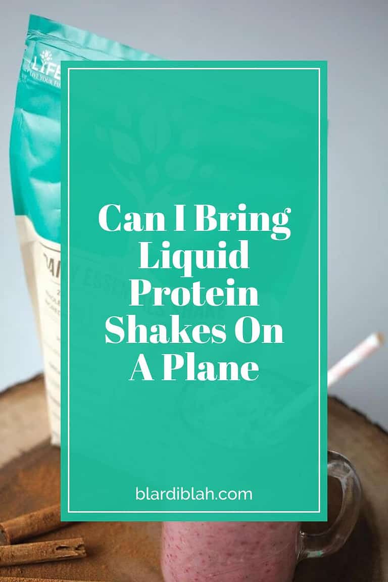 Can I Bring Liquid Protein Shakes On A Plane